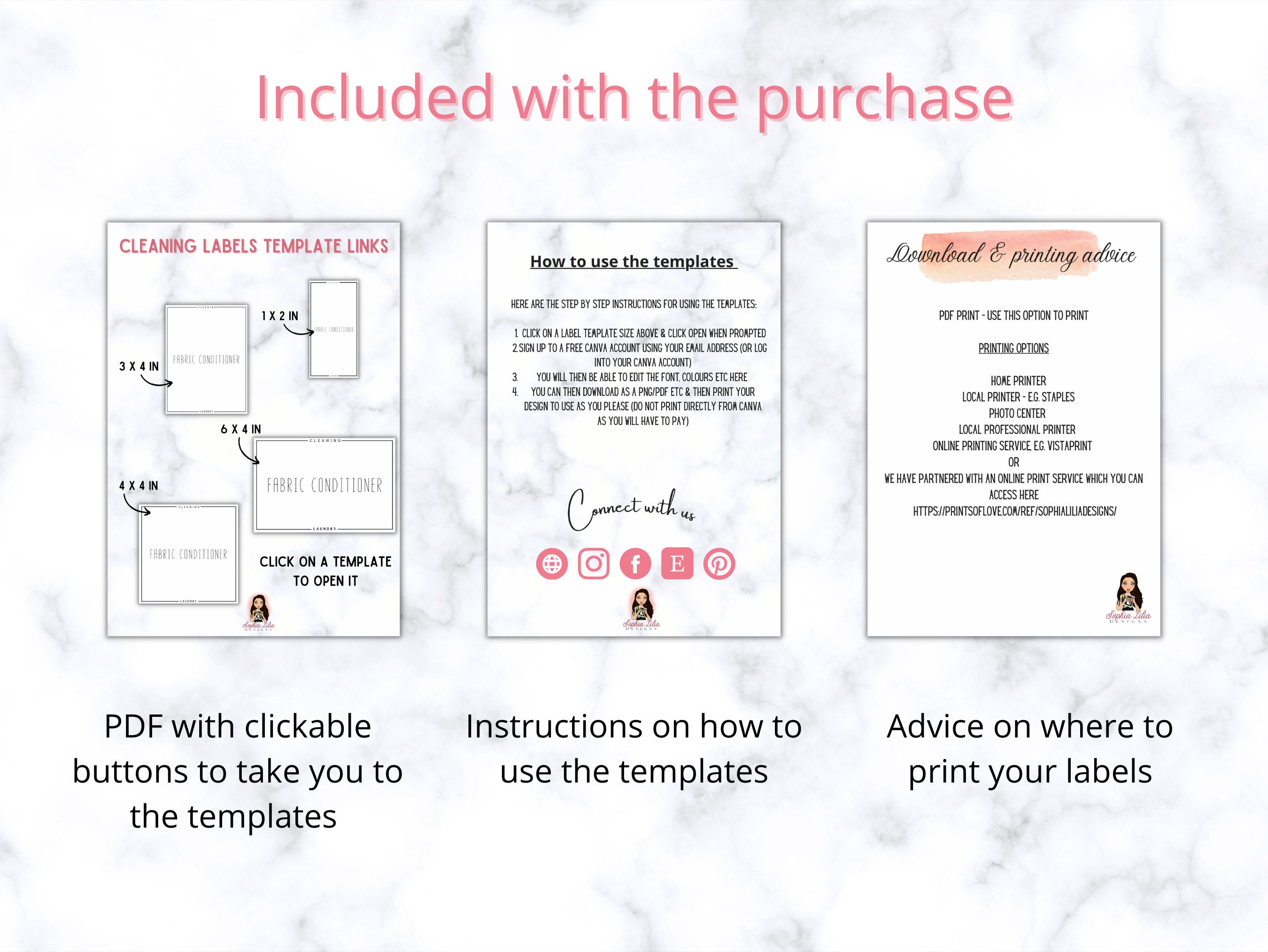 Cleaning Labels Templates, Minimalist Laundry Room Organisation ...