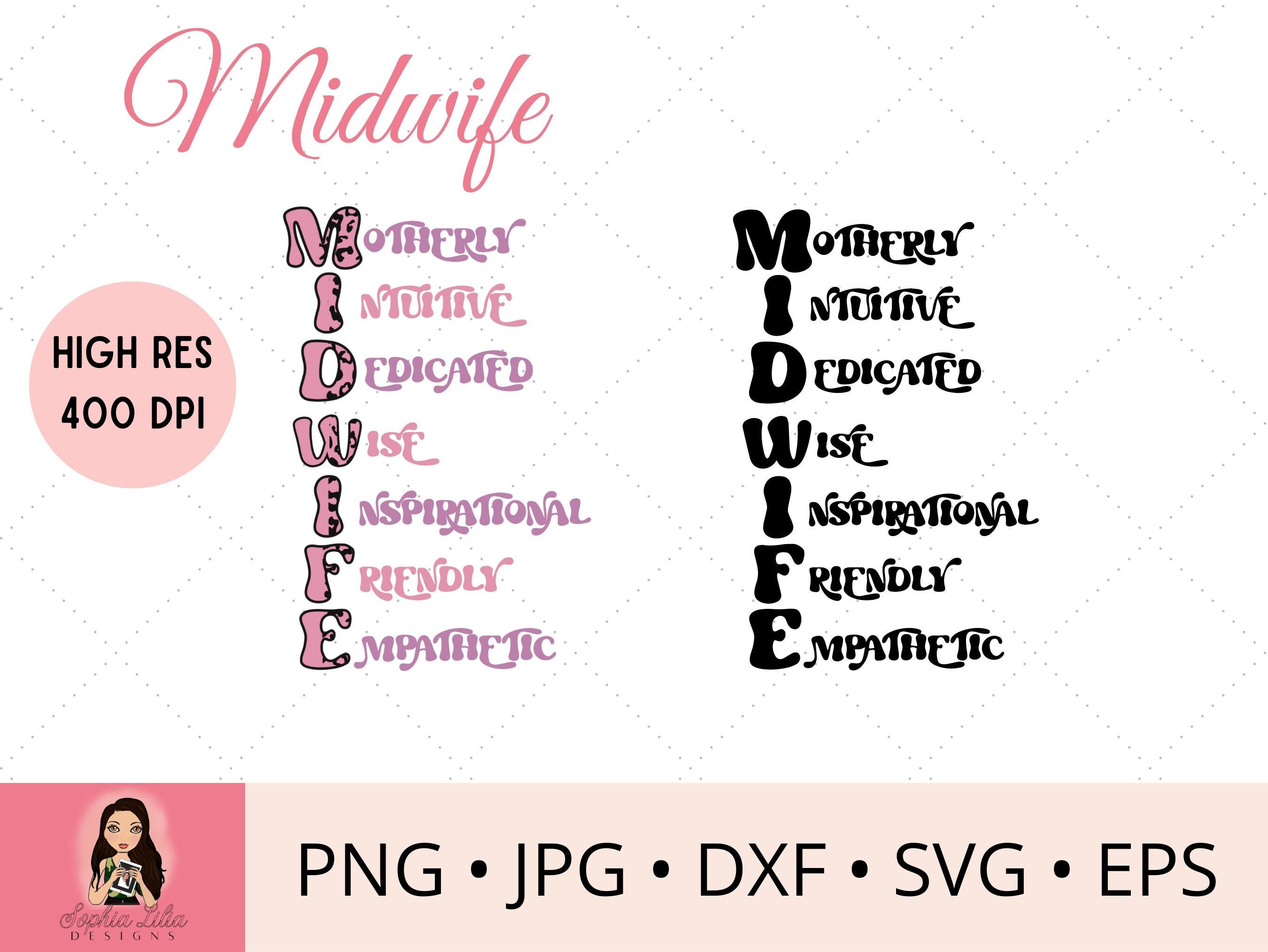 Midwife Definition Png, Retro Midwifery Svg, Midwife Sublimation ...