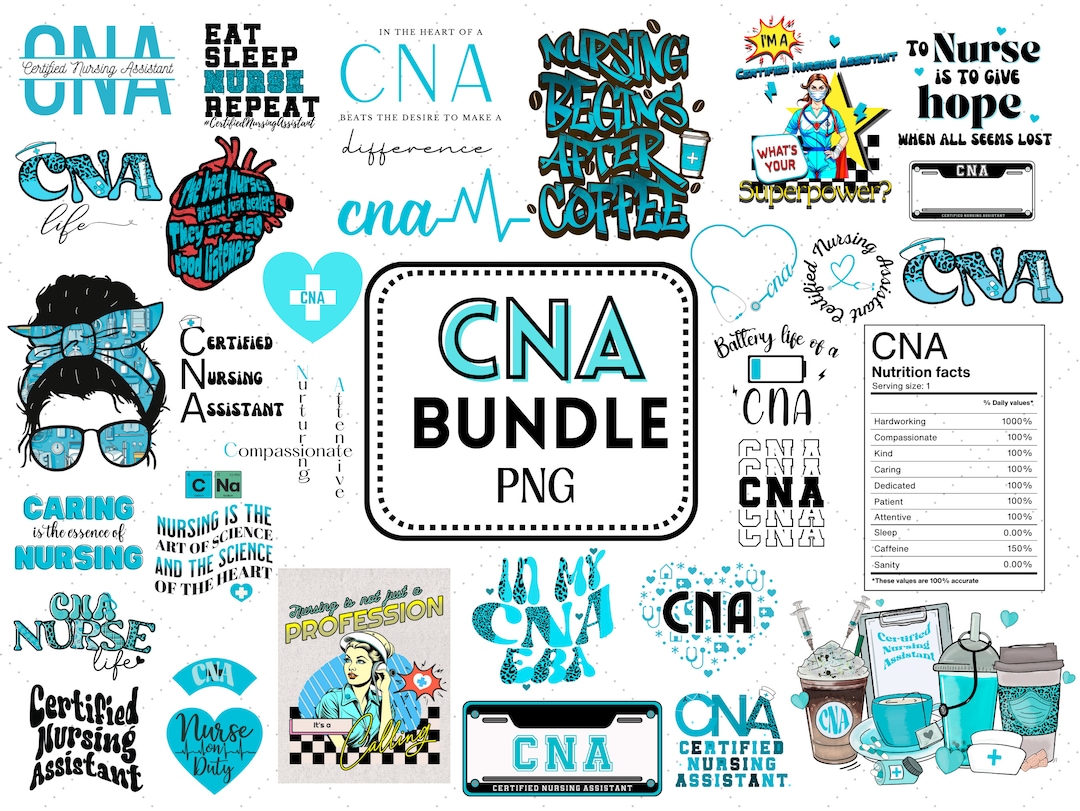 CNA PNG Bundle: Nurse Clipart, Nursing Sublimation (digital Download ...