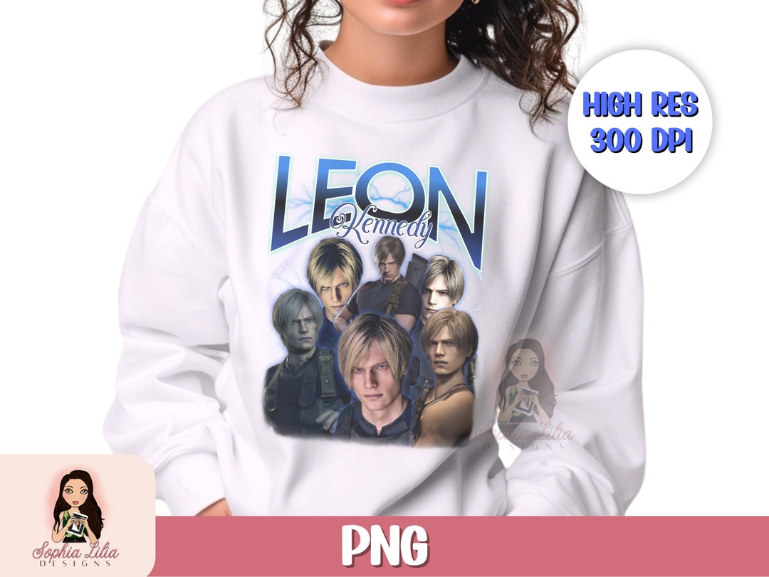 Leon Kennedy Bootleg Shirt PNG: High-resolution Graphic (digital ...