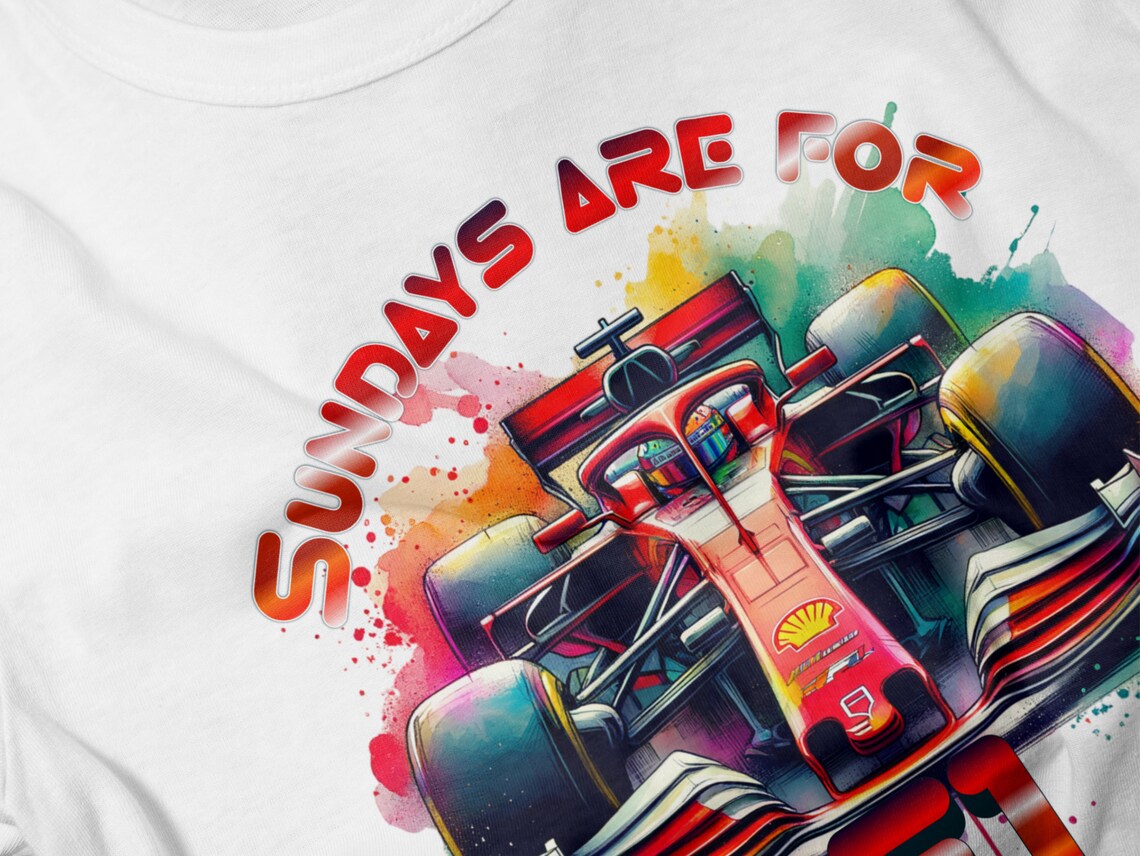 F1 Watercolor Art: Sundays Are for F1, PNG JPG (digital Download) - Etsy