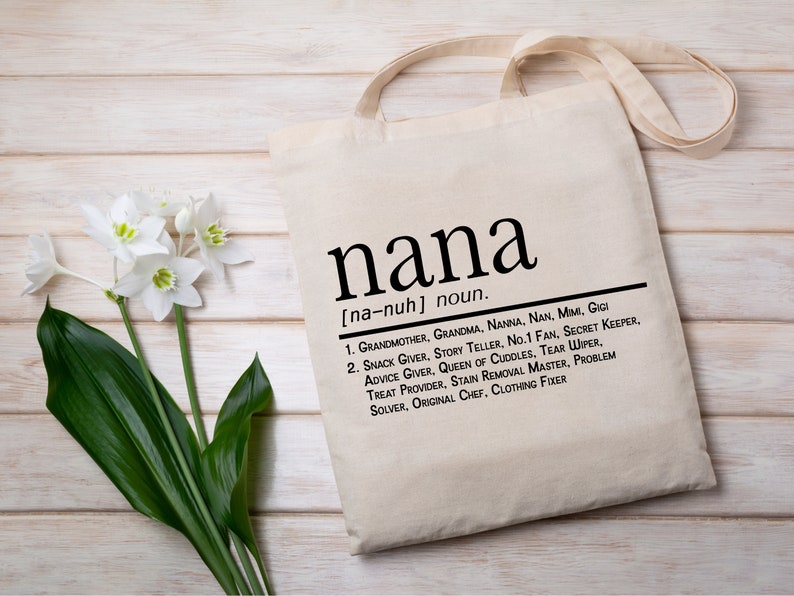 Nana Definition SVG, Nana Png, Grandmother Grandma Nanna Svg, Digital ...