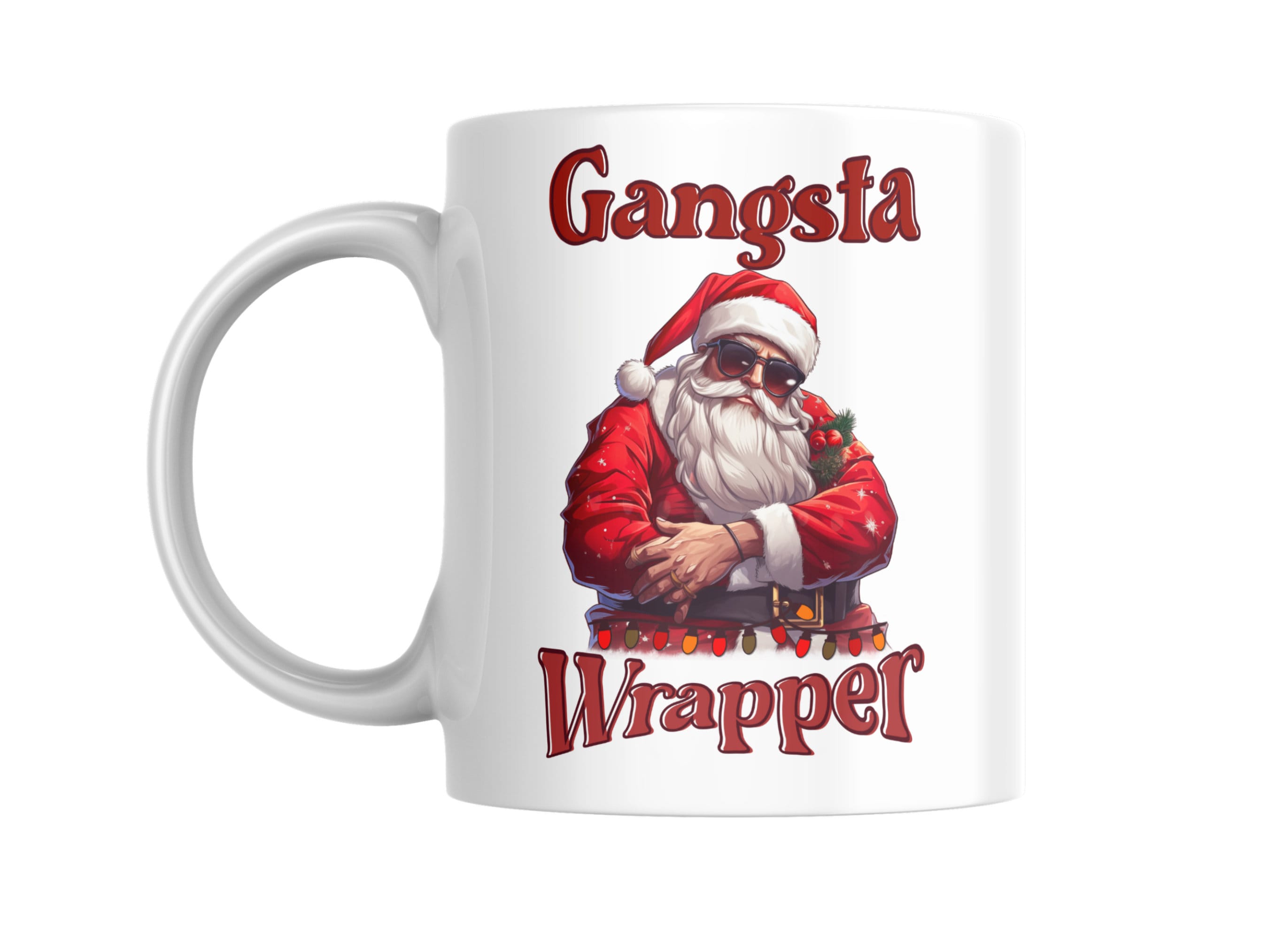 Gangsta Wrapper Santa Png, Funny Christmas Sublimation, Gangster Santa ...
