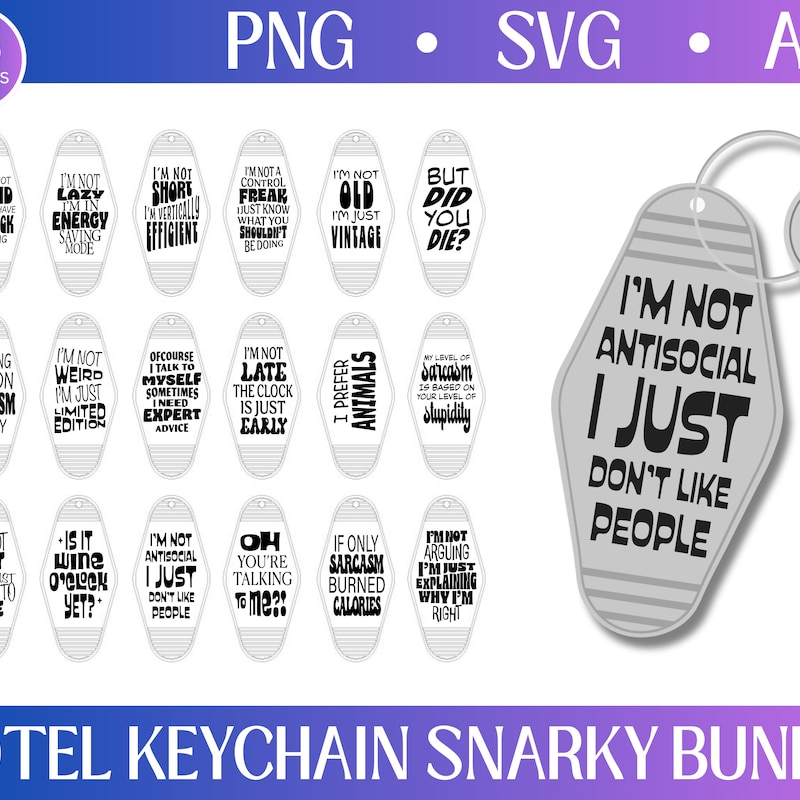 Keychain Svg - Etsy