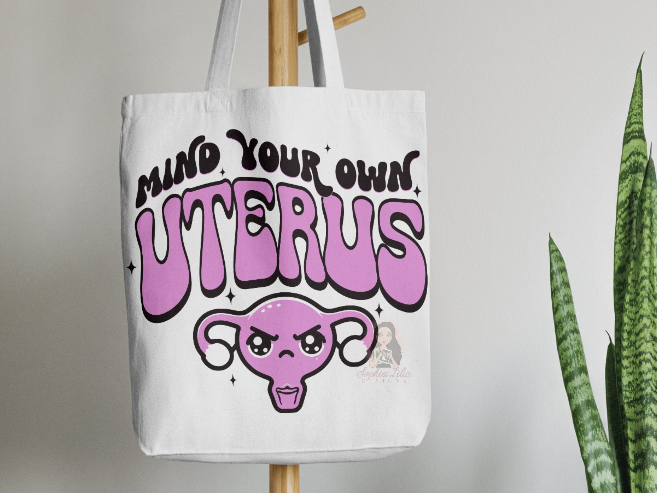 Mind Your Own Uterus Svg, Groovy Retro Feminist Png, Female Empowerment ...