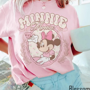 Vintage Minnie Mouse Pink Tea Shirt, Minnie Est 1928 Shirt, Girl ...
