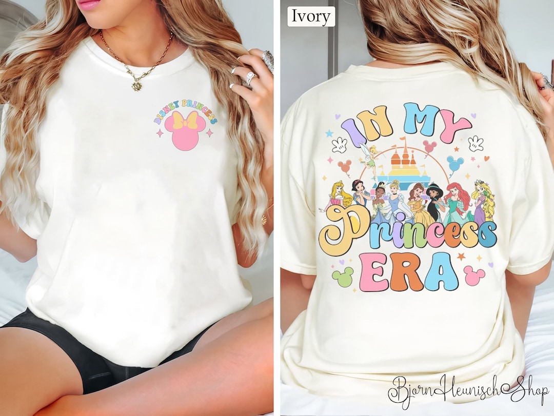 In My Princess Era Two-sided Shirt, Disney Princess Shirt, Team ...