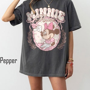 Vintage Minnie Mouse Pink Tea Shirt, Minnie Est 1928 Shirt, Girl ...