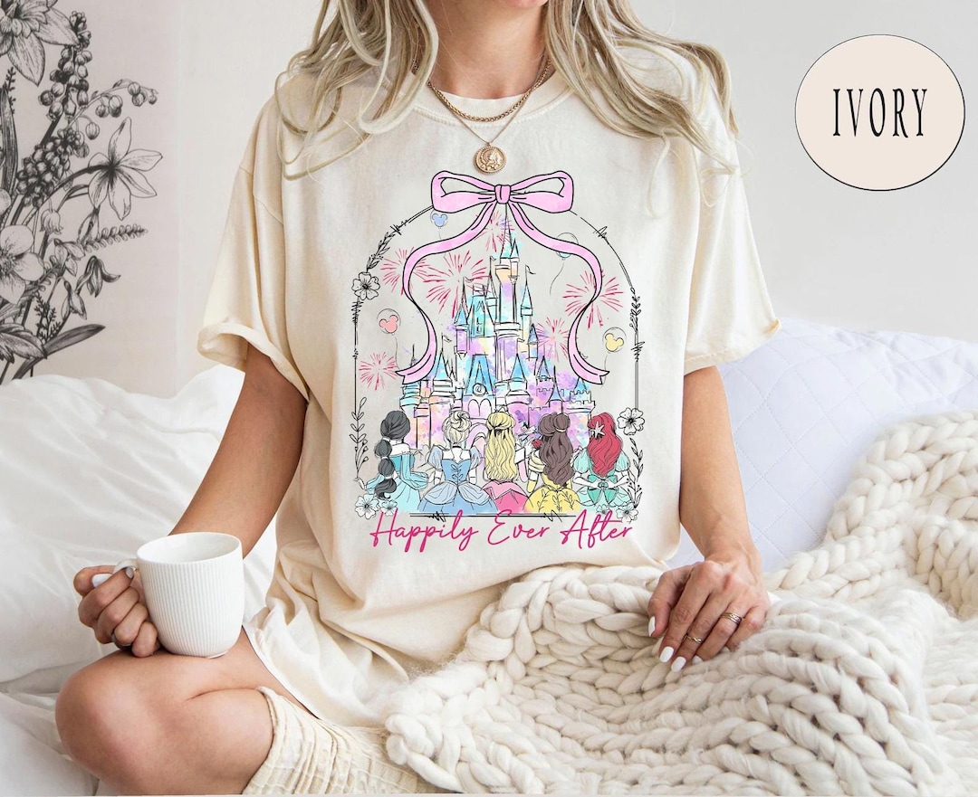 Disney Princess Happily Ever After Shirt, Princess Castle Bow Shirt ...