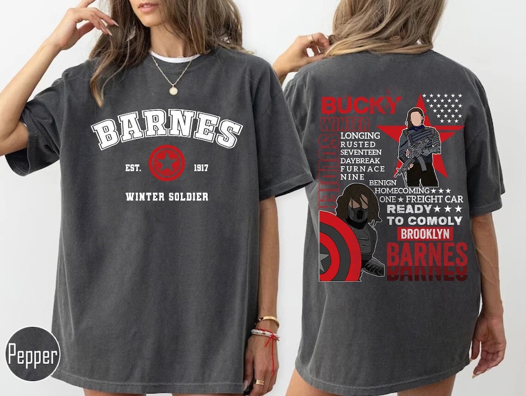 Bucky Barnes Shirt, Barnes 1917 Shirt, Winter Soldier Shirt, Avengers ...