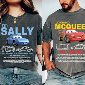 Disney Pixar Cars Matching Shirt, L. Mcqueen and Sally Couple Shirt ...