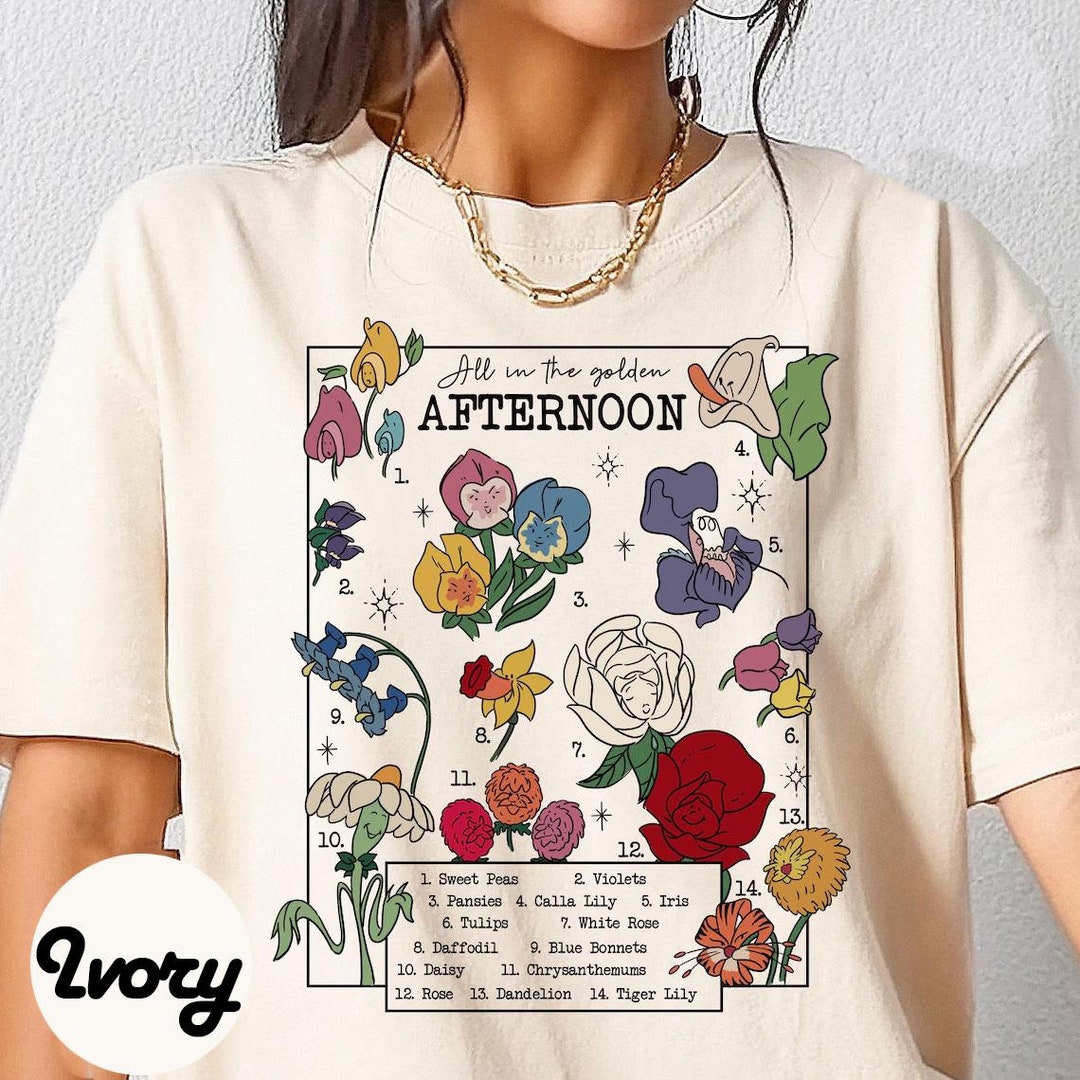 Retro Vintage Alice in Wonderland Shirt, Alice Flower Shirt, Princess ...