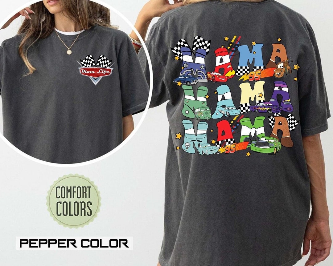 Disney Pixar Cars Mama Shirt, Mom Life Shirt, Disney Mom Shirt, Mother ...