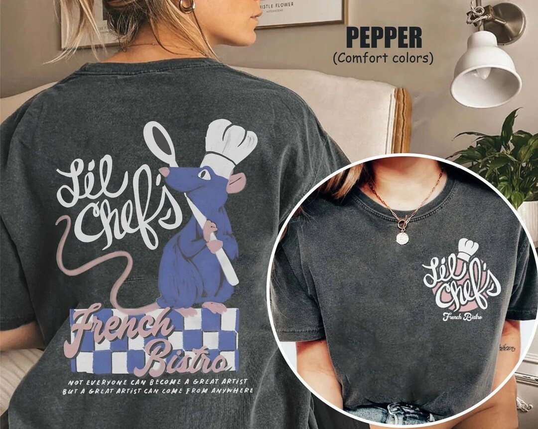 Two Sided Remy Ratatouille Comfort Colors Shirt, Vintage Little Chef ...
