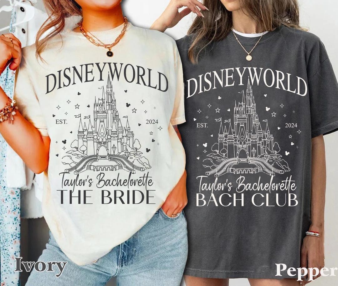 Custom Disney Bachelorette Party Shirt, Disney Bride Shirt, Bride Squad ...