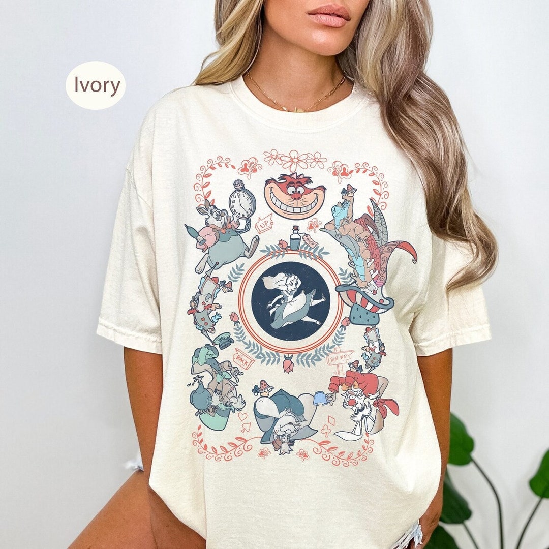 Vintage Alice in Wonderland Card Shirt, Disney Princess Alice Shirt ...