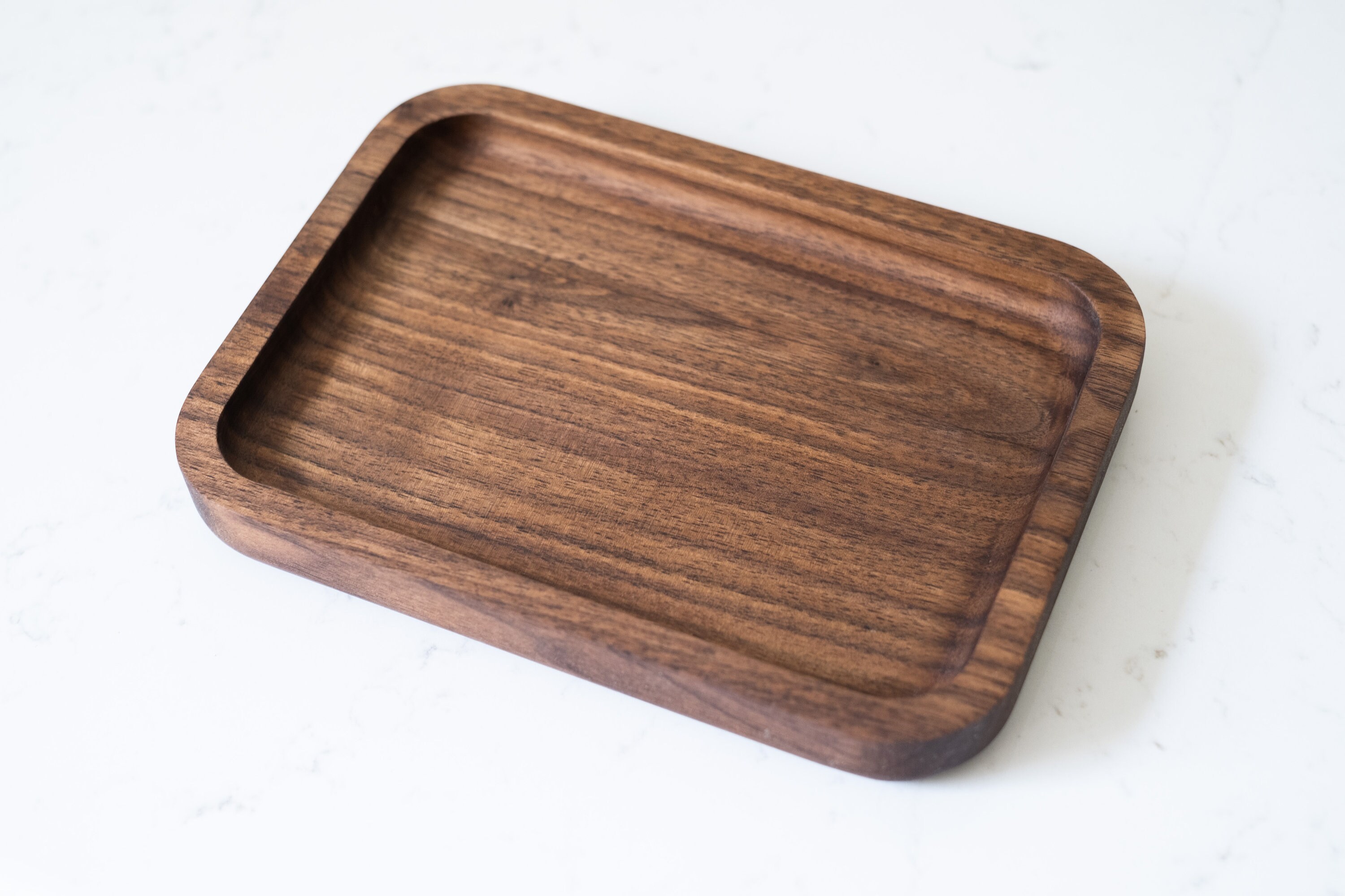Black Walnut Wood Trays Modern Hardwood Valet & Catch All - Etsy