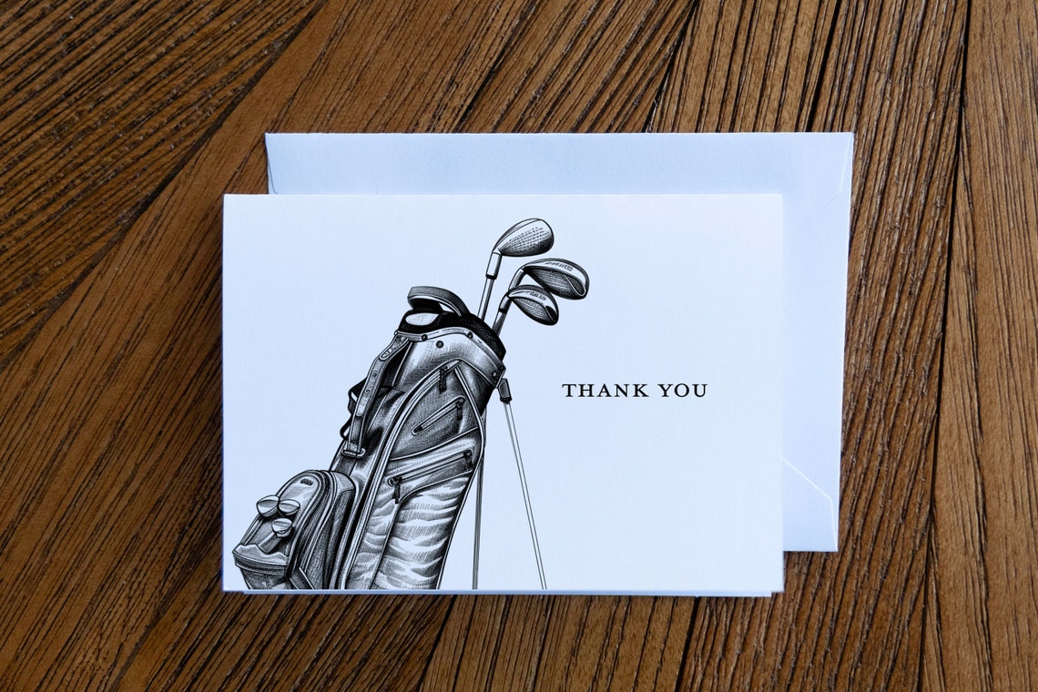 Golf Thank You Cards - Stationary Set - 24 Cards With Envelopes - Gifts ...