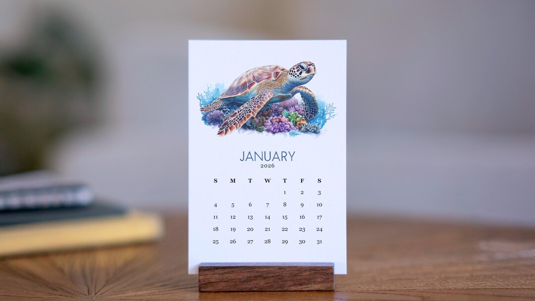 2026 Ocean Desk Calendar • Holiday Gift for Sea Lovers • Coastal Home ...