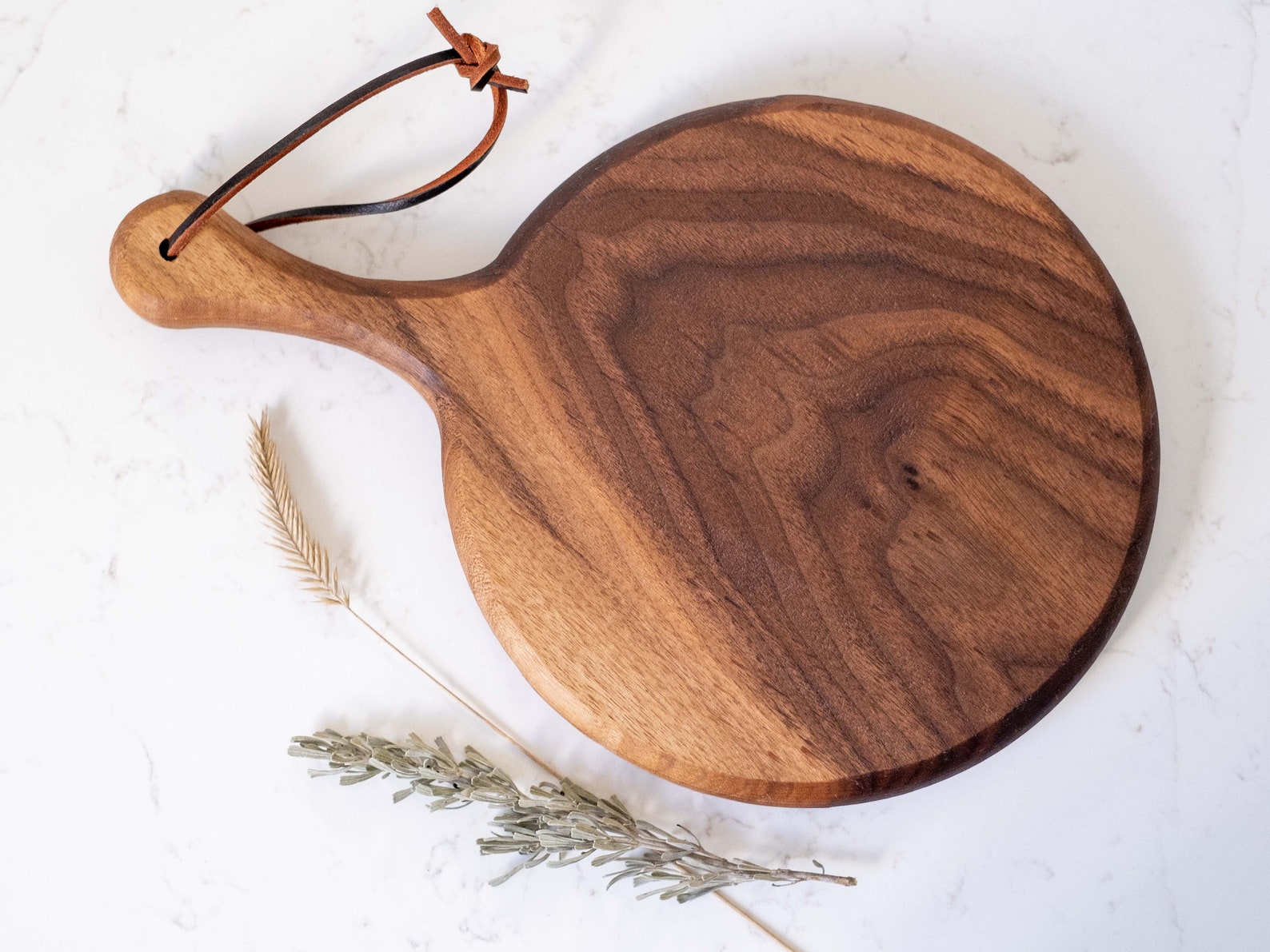 Round Charcuterie & Cheese Boards Circle Black Walnut - Etsy