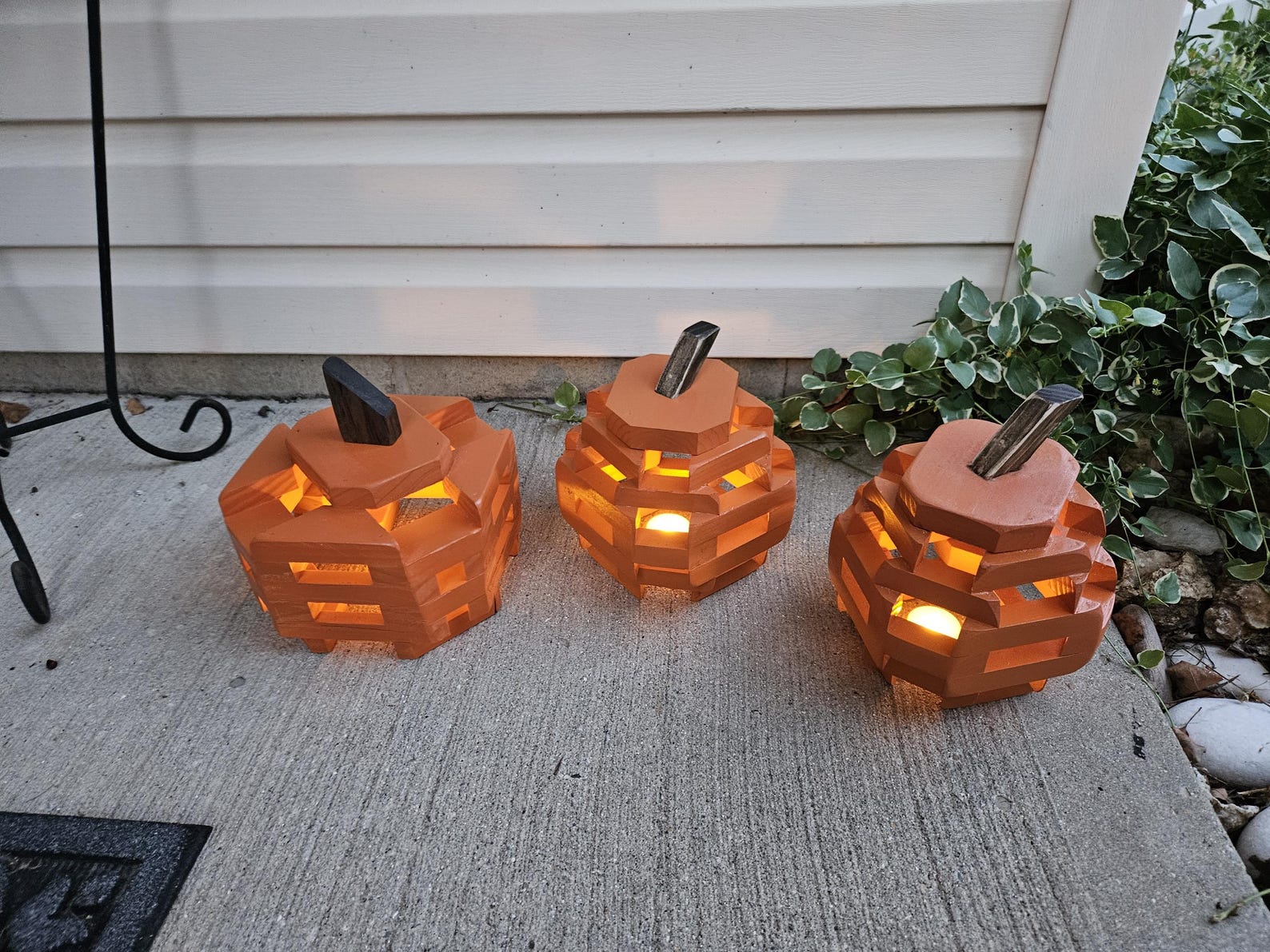 Handmade Rustic Wood Pumpkin Lantern: Fall Halloween Decor - Etsy