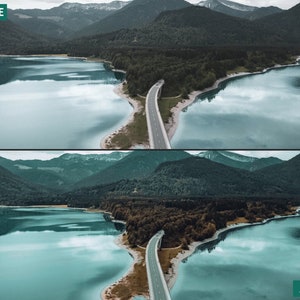 Teal Land Lightroom Preset Pack desktop Mobile - Etsy