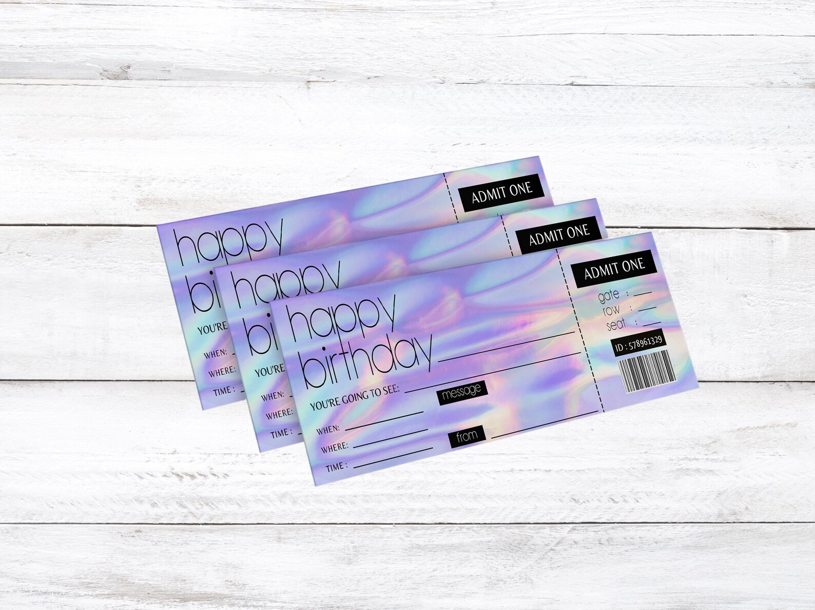 Happy Birthday Concert Ticket Printable Concert Ticket | Etsy