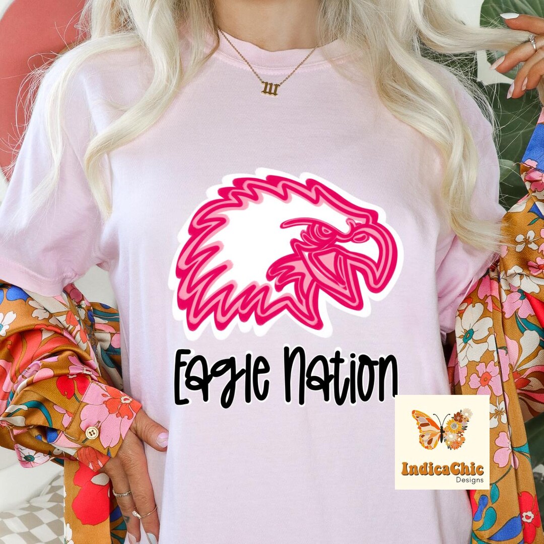 Eagles Preppy Mascot PNG, Eagles Pink Mascot, Eagles PNG Eagles ...