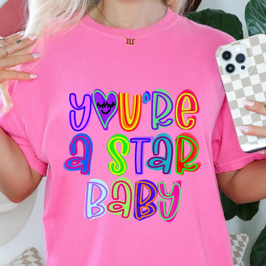 Youre A Star Baby PNG, Colorful Retro Sublimation, Digital Design - Etsy