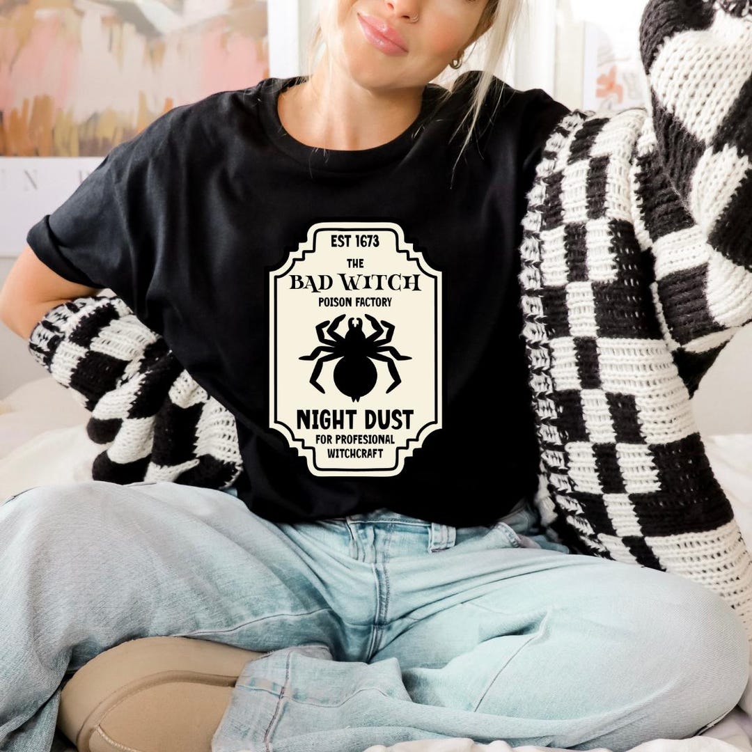 Bad Witch Poison Factory PNG, Halloween PNG, Sublimation Design, Fall ...