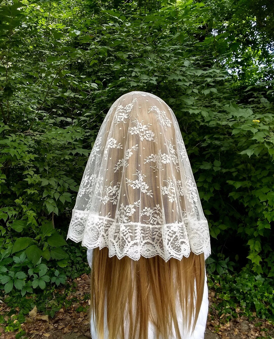 Ivory Half-circle Small Chapel Veil - Etsy