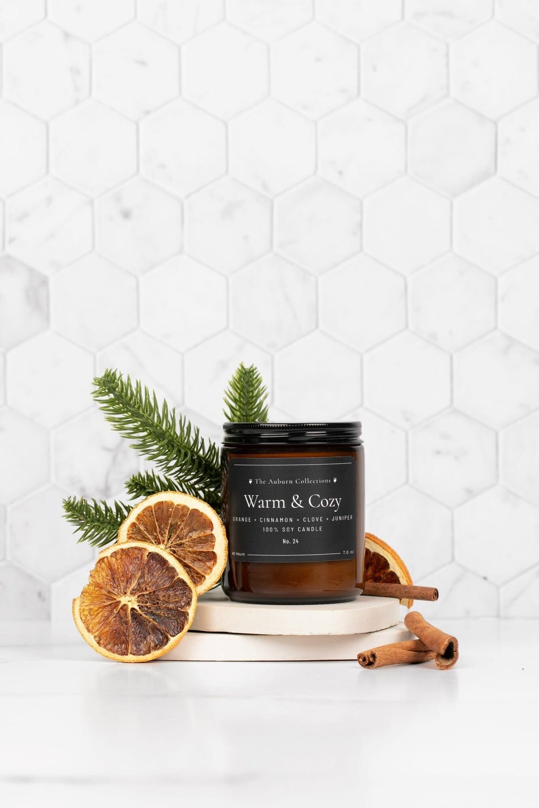 Warm & Cozy Soy Candle, Cozy Candles, Amber Jar Candle,housewarming ...