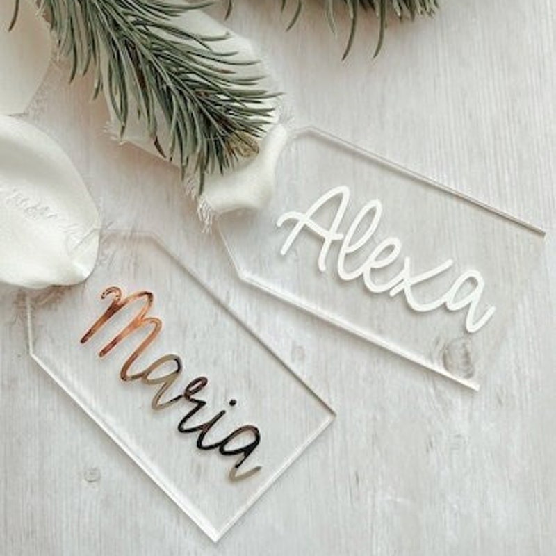 Acrylic Name Tags - Etsy