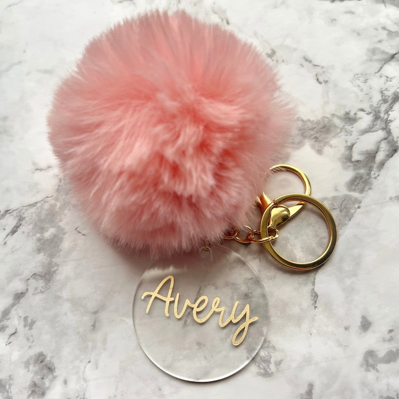 Fur Ball Keychain - Etsy