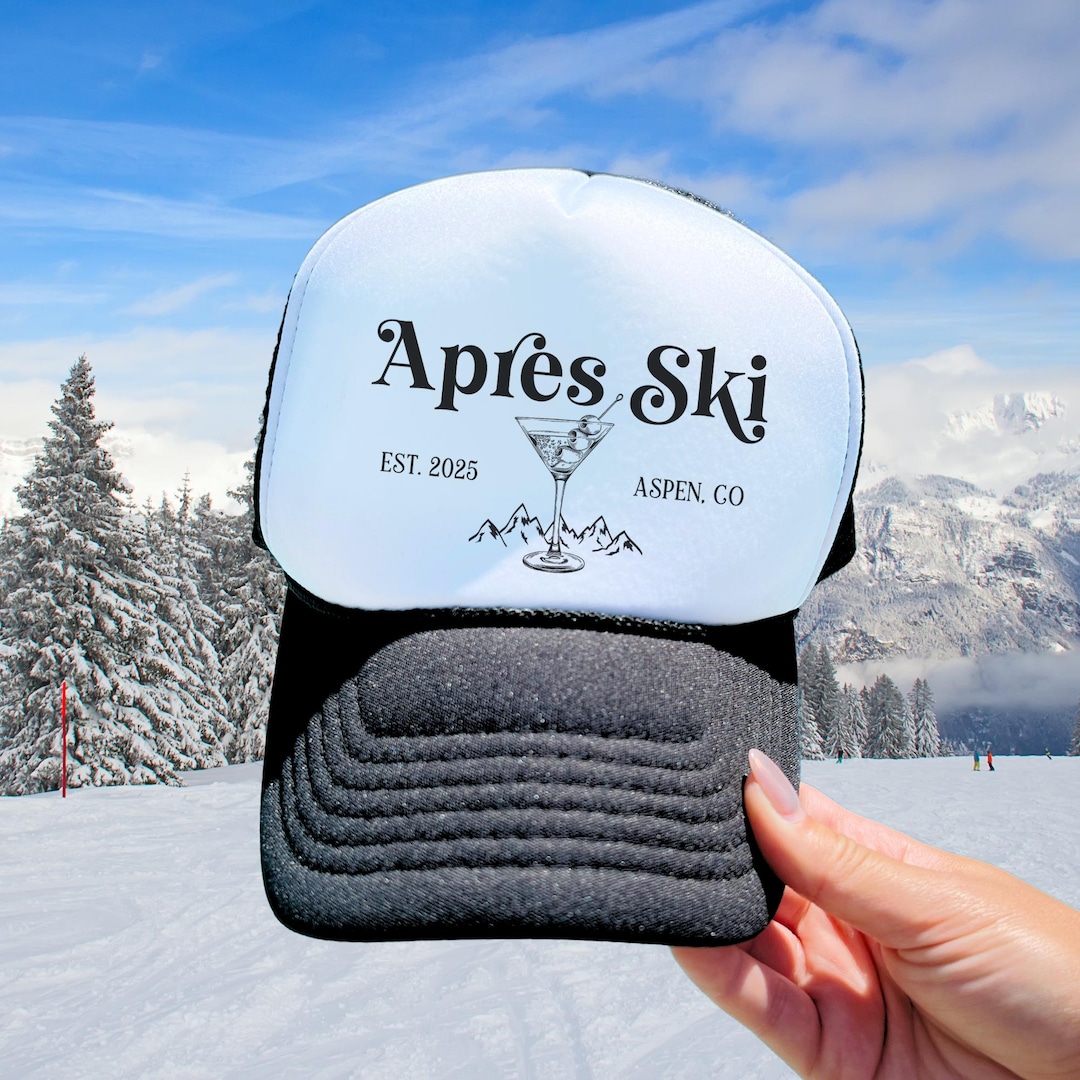 Apres Ski Trucker Hat, Winter Bachelorette Hats, Ski Trip Baseball Hats ...