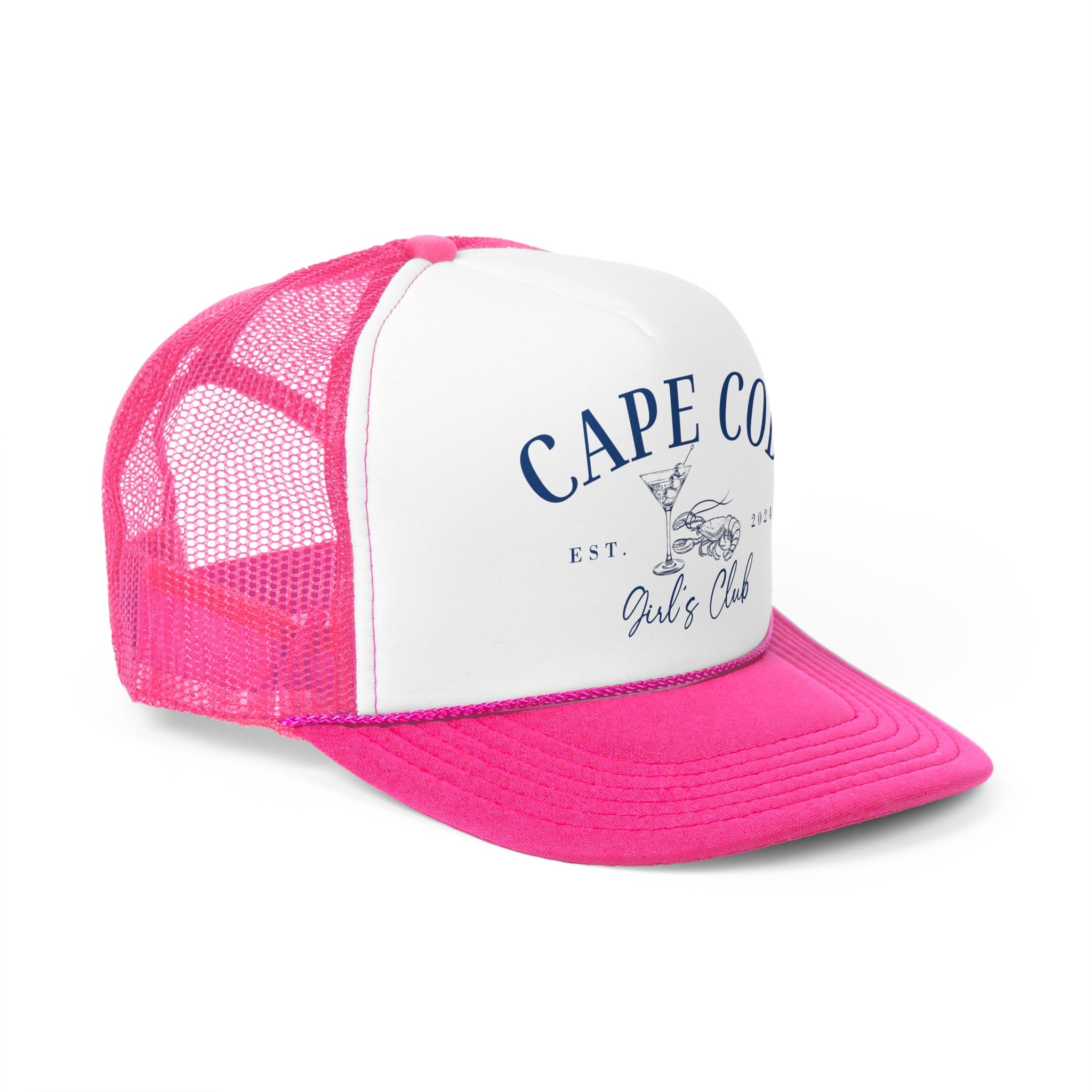 Cape Cod Girls Club Trucker Hat, Custom Location Trucker Hat, Lobsters ...