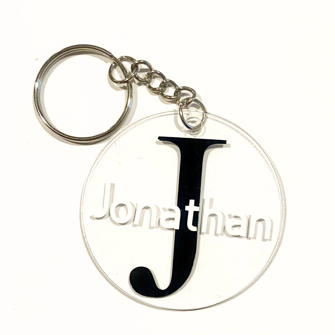 Monogram Name Keychains Mens Keychains Manly Keychains Monogram ...