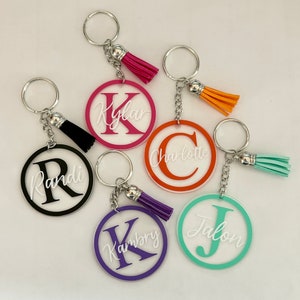 Personalized Monogram Keychains Gift - Etsy