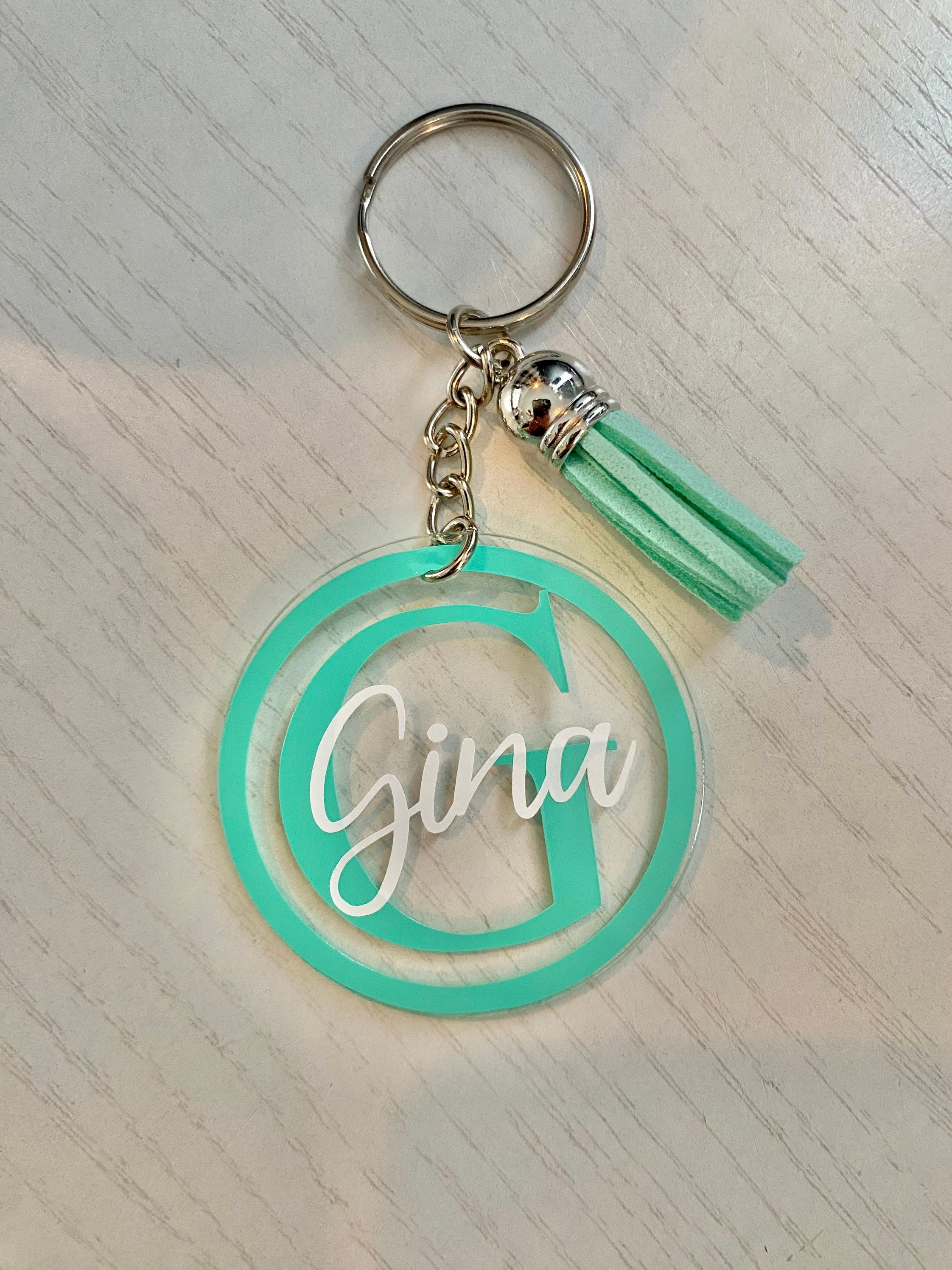 Personalized Monogram Keychains Gift - Etsy