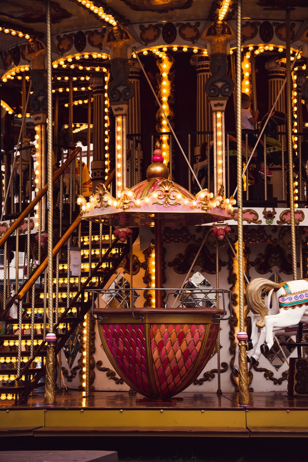 DREAMY CAROUSEL LIGHTS Photo Print 300DPI High Resolution Wall Art in ...