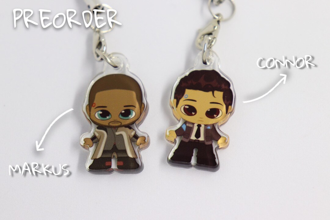 DBH Connor Markus Android Mini Phone Charm - Etsy