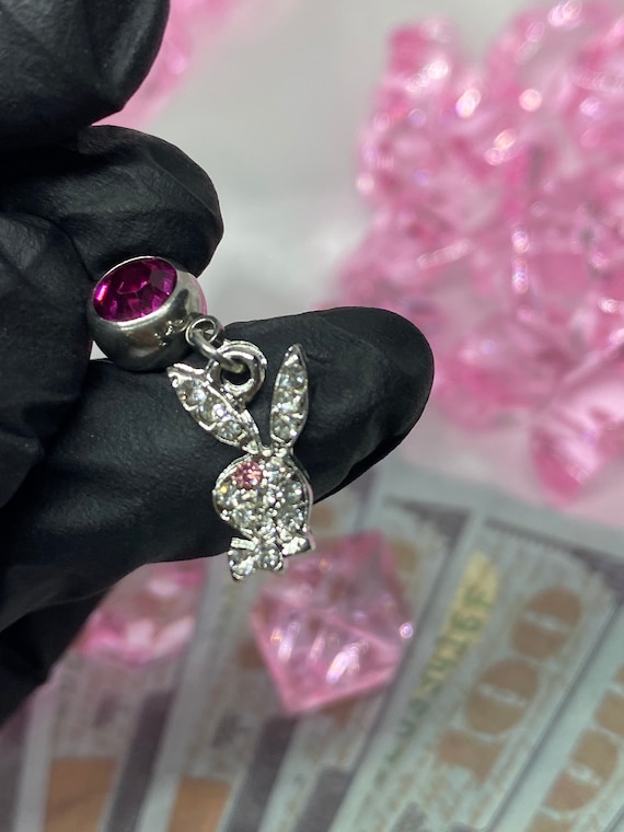 Playboy bunny belly piercing jewelry dangle store