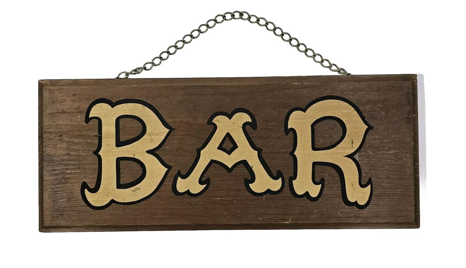 Vintage 18x7 Hanging Wooden BAR Sign Painted Decor Mancave Plaque - Etsy