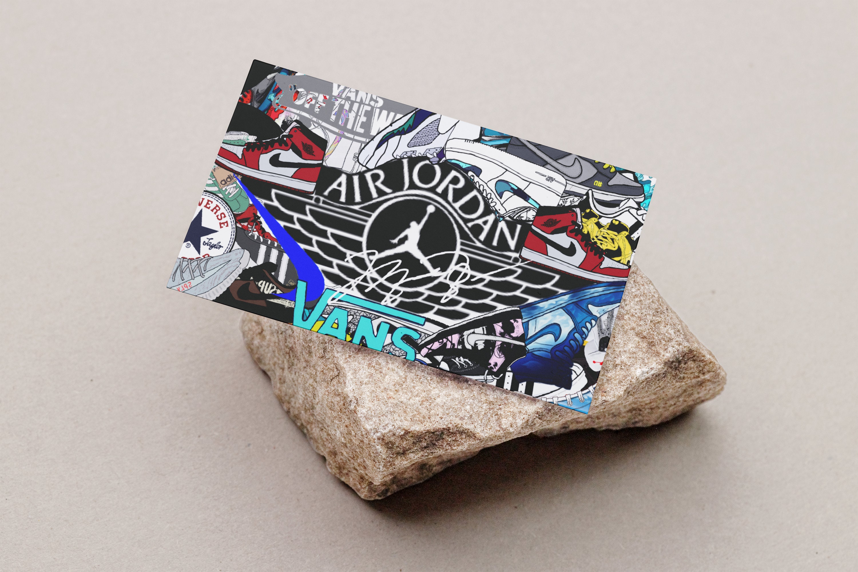 Air Jordan Sneaker Business Card, Shoe Business Card for Sellers ...