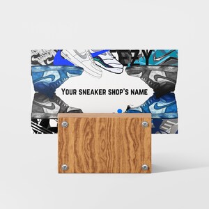 Blue Sneaker Business Card, Shoe Business Card for Sellers/resellers - Etsy