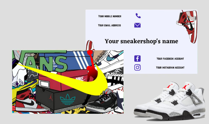 Sneaker Business Card, Shoe Business Card for Sellers/resellers - Etsy ...