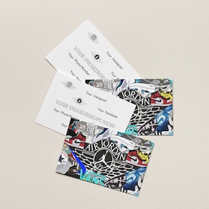 Air Jordan Sneaker Business Card, Shoe Business Card for Sellers ...