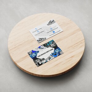 Blue Sneaker Business Card, Shoe Business Card for Sellers/resellers - Etsy