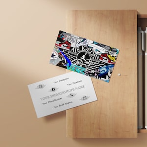 Air Jordan Sneaker Business Card, Shoe Business Card for Sellers ...