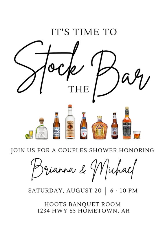 Stock the bar party for wedding 60 photos - Astyledwedding.com
